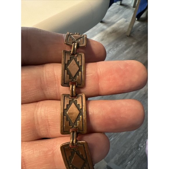 Unbranded | Jewelry | 95s Aztec Copper Panel Bracelet Clasp Is In ...